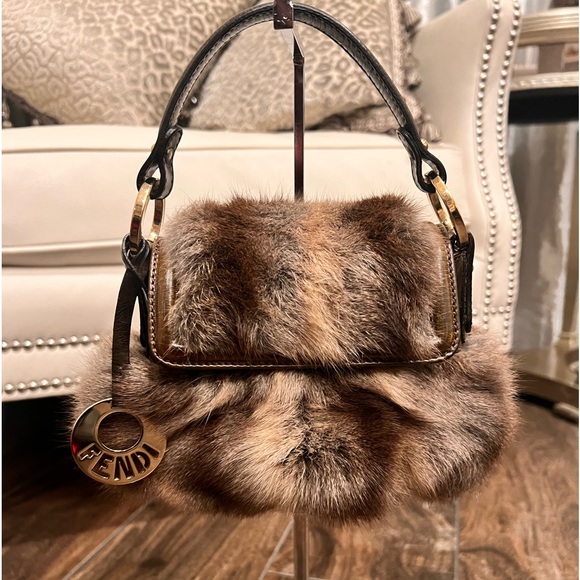 Fendi | Bags | Authentic Vintage Fendi Real Rabbit Fur Purse | Poshmark